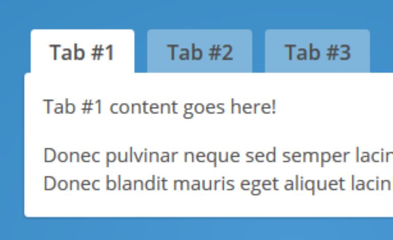 Creating Tabs With Html Css And Jquery Inspirational Pixels