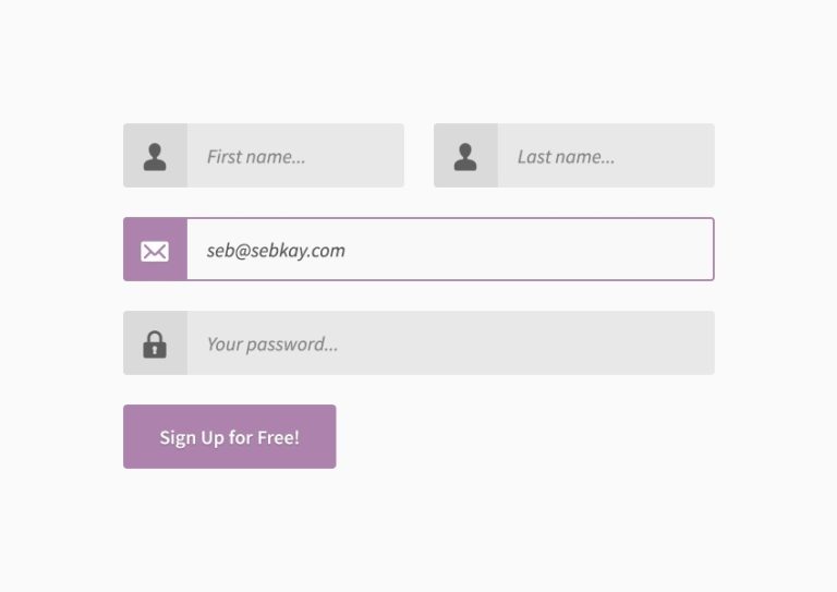 Purple Themed Login Form (Free PSD) – Inspirational Pixels